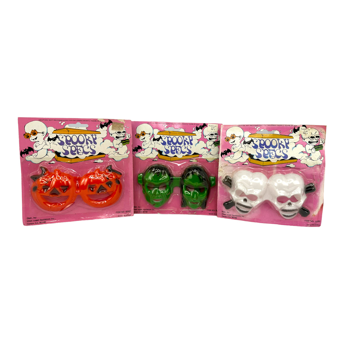 Vintage Halloween Spooky Specs Plastic Toy Glasses | Eerie Emporium