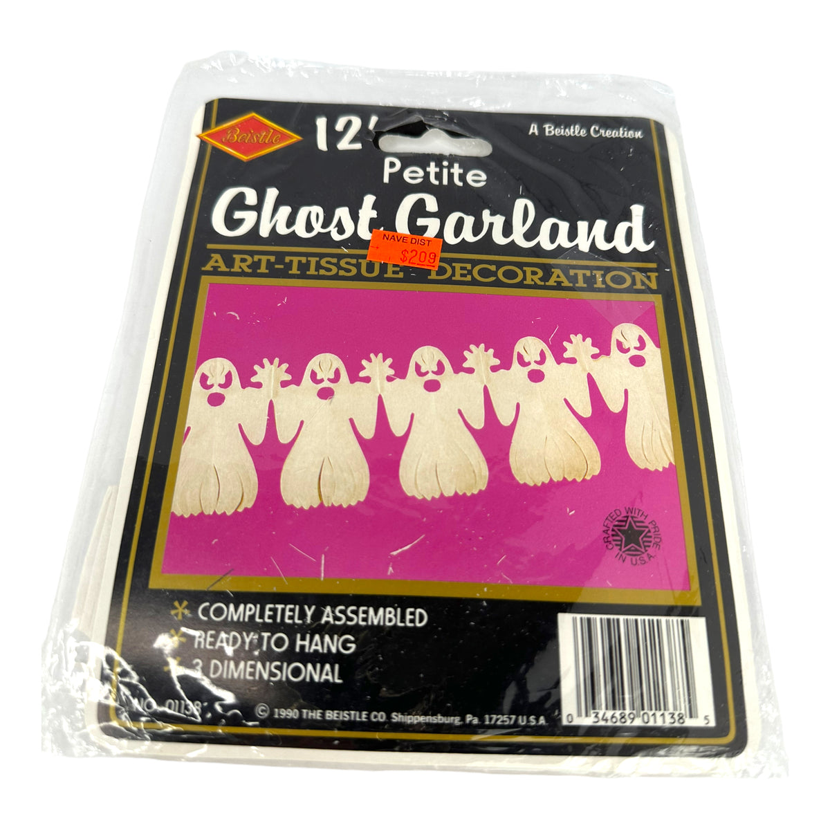 Vintage Halloween Beistle Ghost Garland Decoration | Eerie Emporium