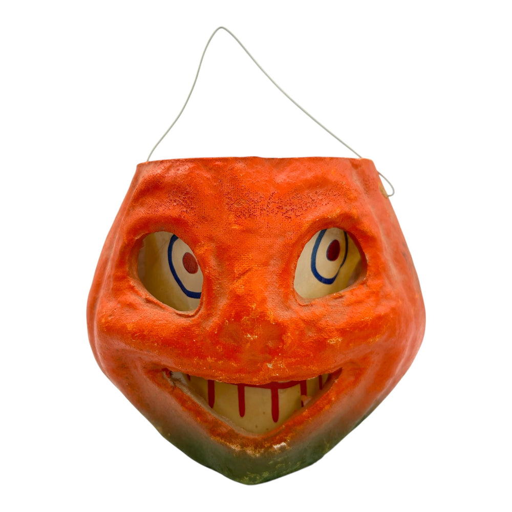 Vintage Halloween 1940s Paper Mache Jack O' Lantern | Eerie Emporium
