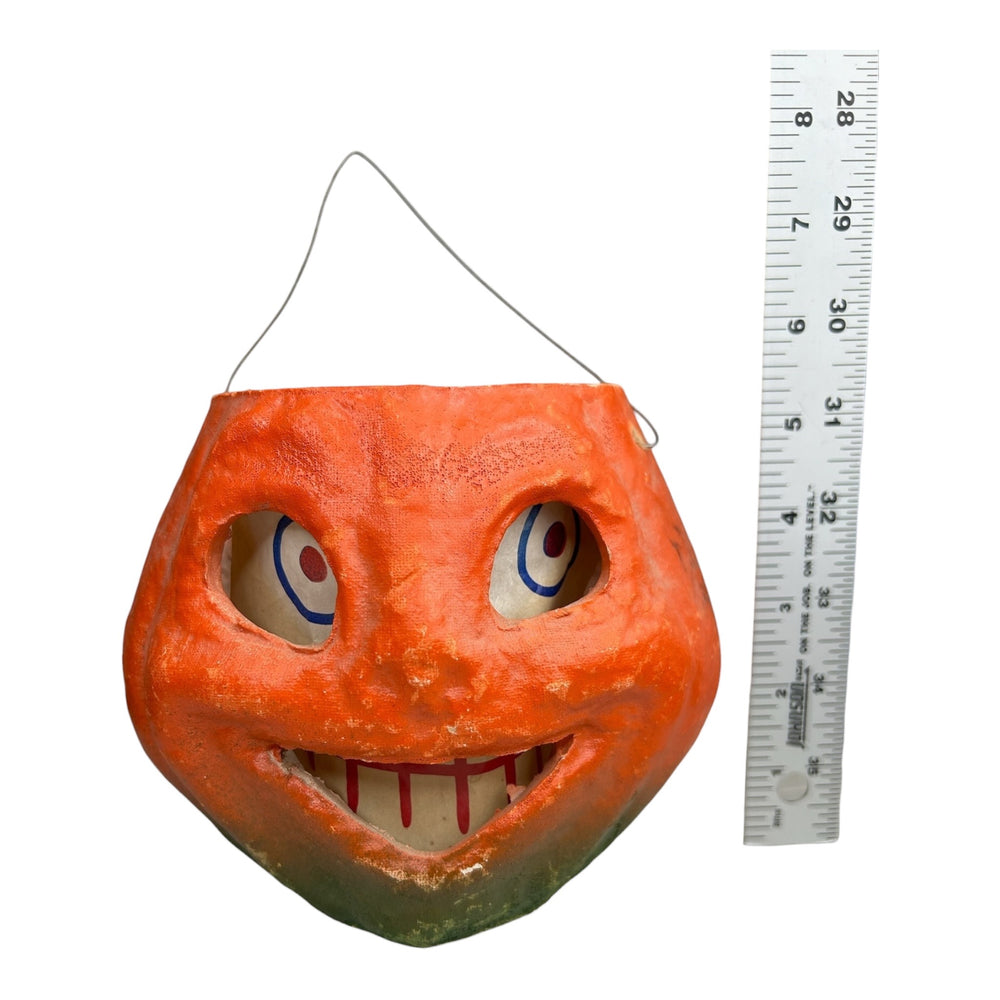 Vintage Halloween 1940s Paper Mache Jack O' Lantern | Eerie Emporium