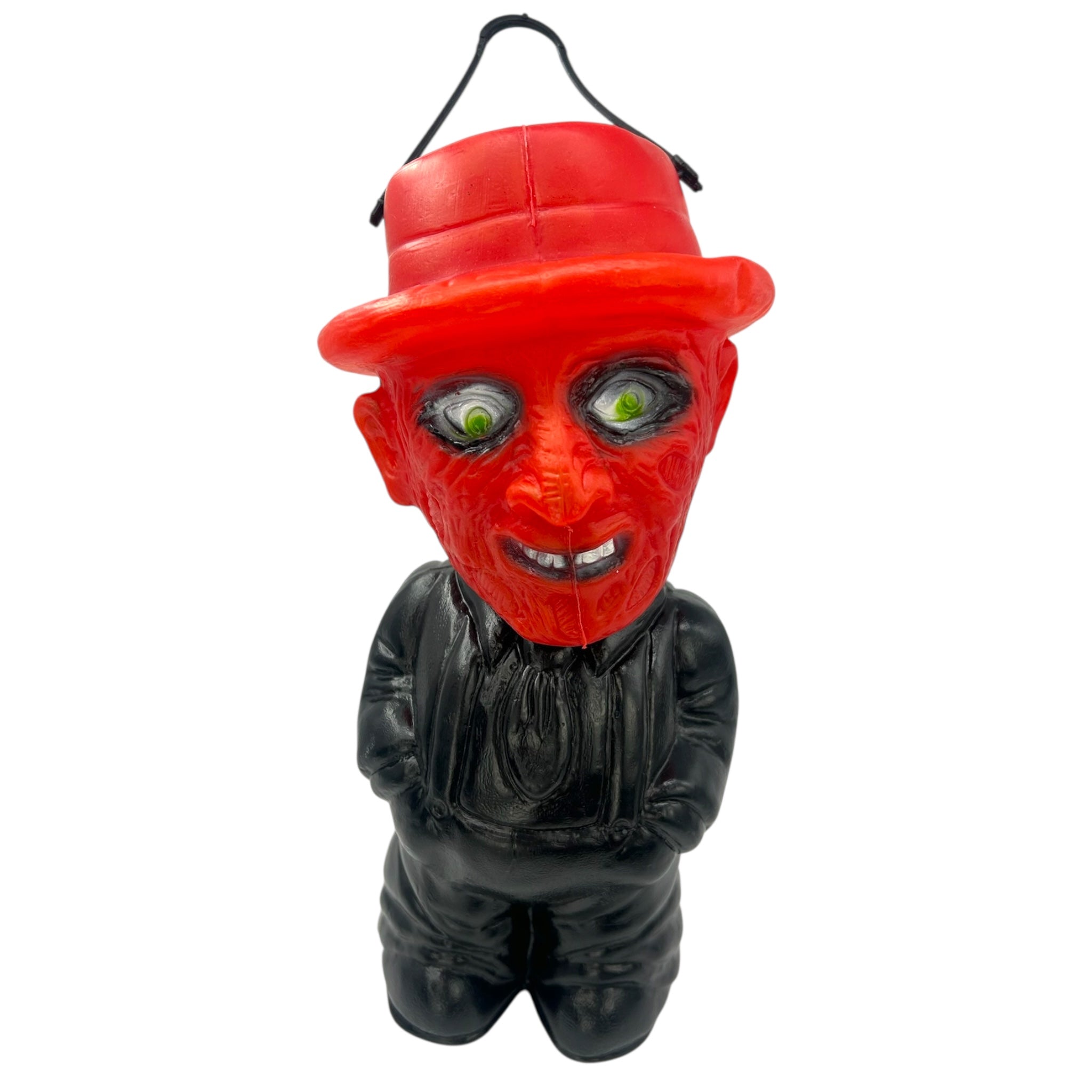 Vintage Halloween Freddy Krueger Blow Mold Candy Pail | Eerie Emporium