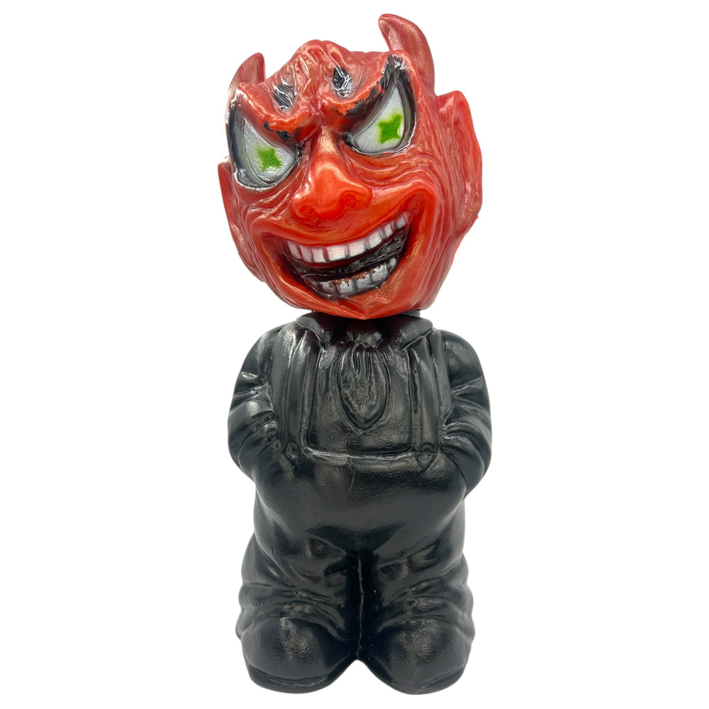 Vintage Halloween Devil Diablo Blow Mold Candy Bucket | Eerie Emporium