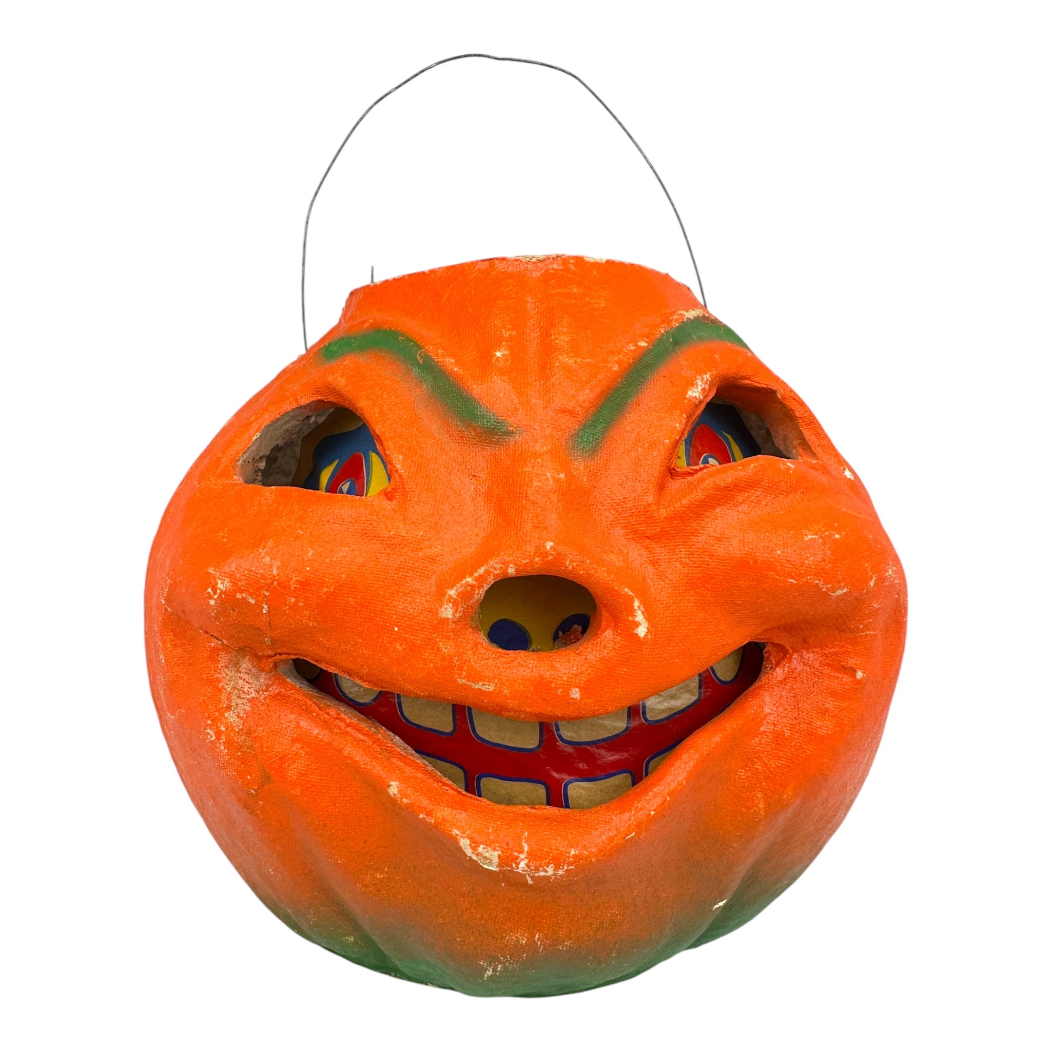Vintage Halloween Large Paper Mache JOL + Face Insert | Eerie Emporium