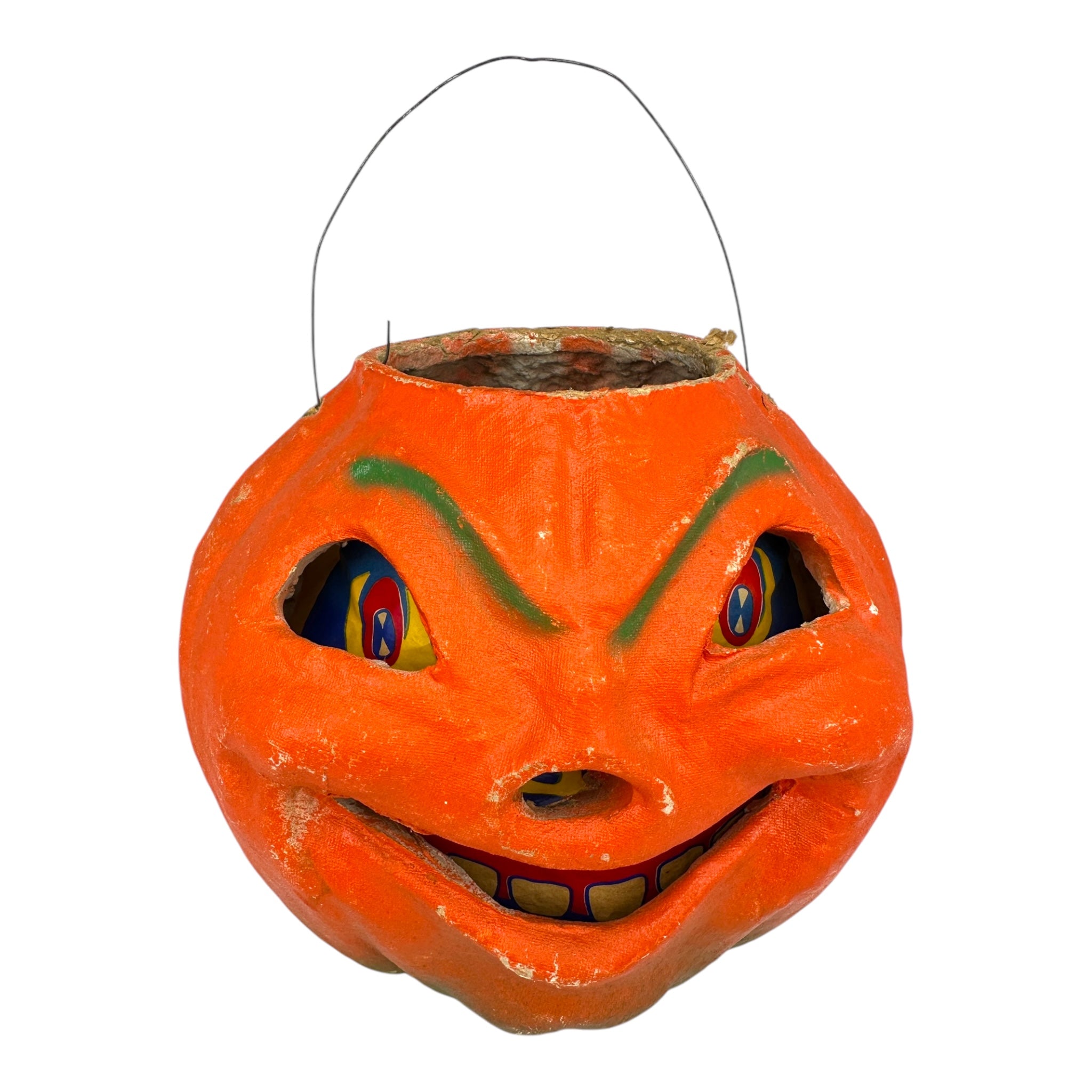 Vintage Halloween Large Paper Mache JOL + Face Insert | Eerie Emporium