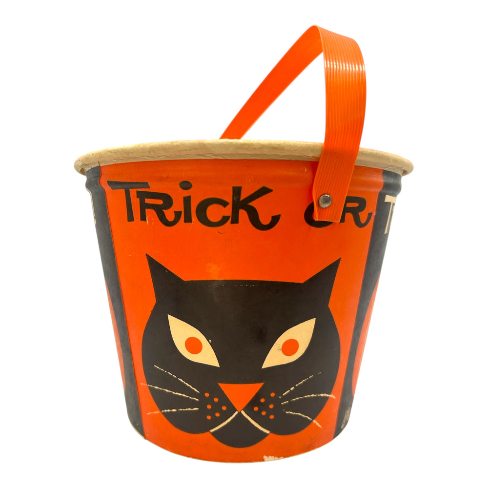 Vintage Halloween 1960s MCM Trick or Treat Bucket | Eerie Emporium
