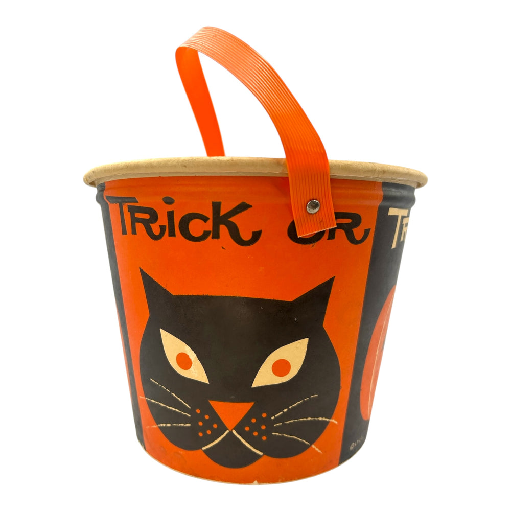 Vintage Halloween 1960s MCM Trick or Treat Bucket | Eerie Emporium
