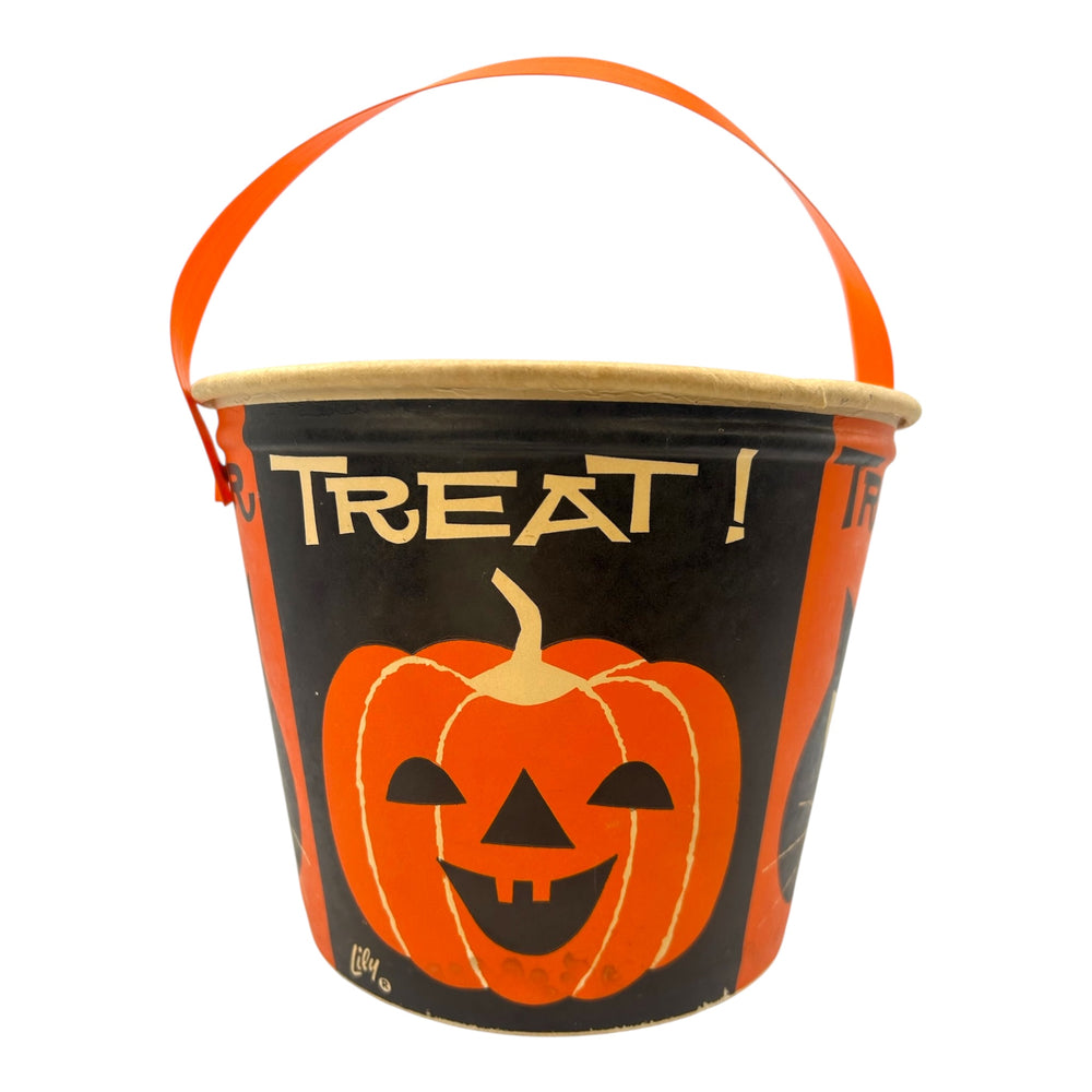 Vintage Halloween 1960s MCM Trick or Treat Bucket | Eerie Emporium