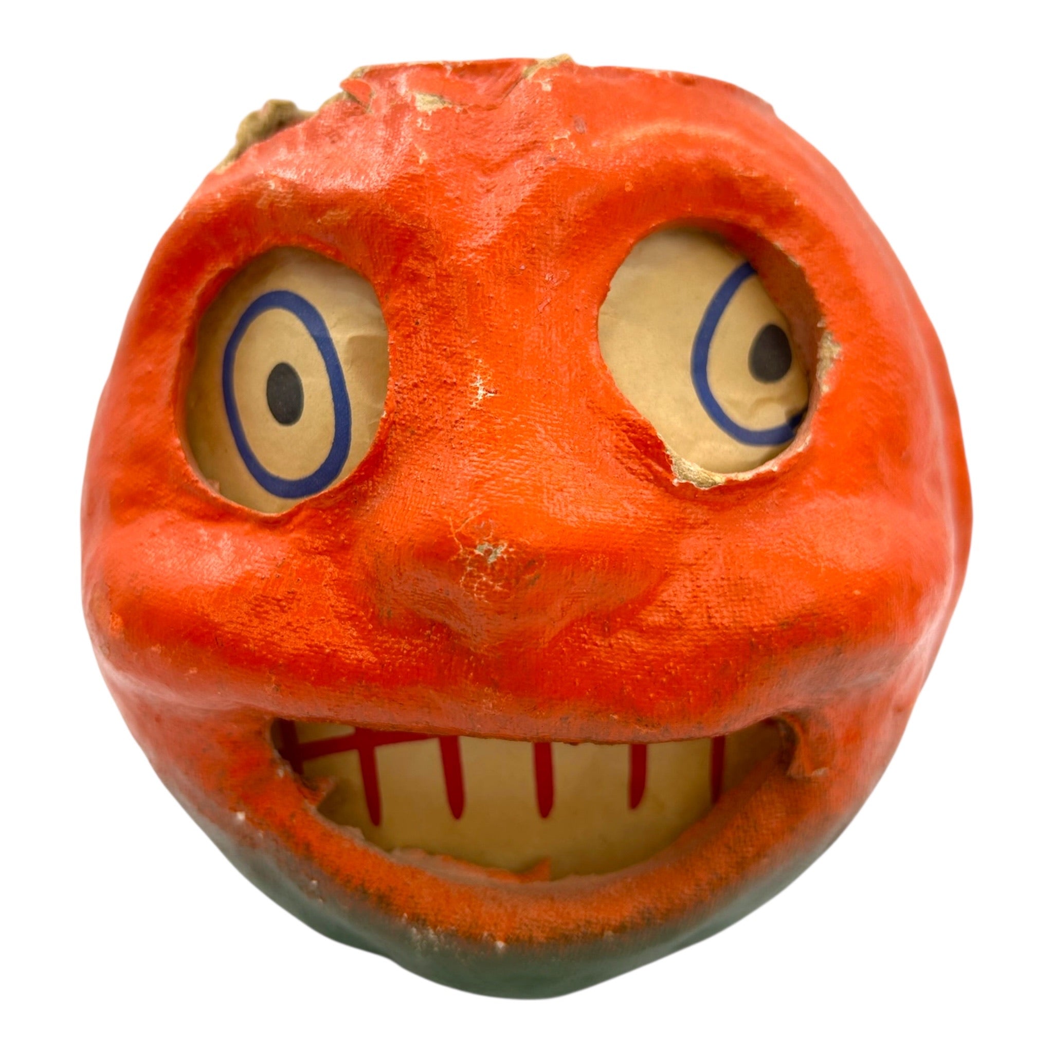 Vintage Halloween Happy Face Paper Mache JOL 1940s | Eerie Emporium