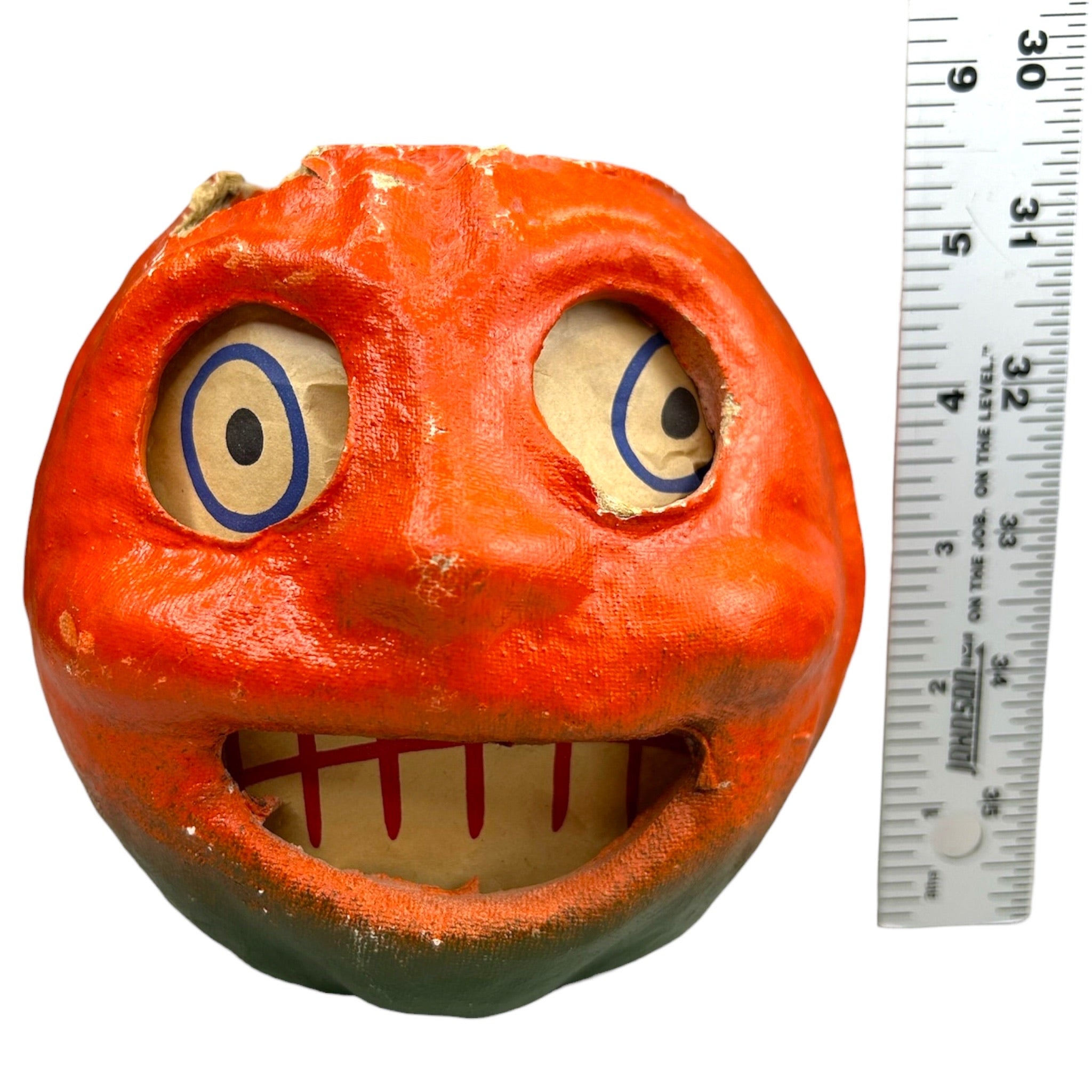 Vintage Halloween Happy Face Paper Mache JOL 1940s | Eerie Emporium