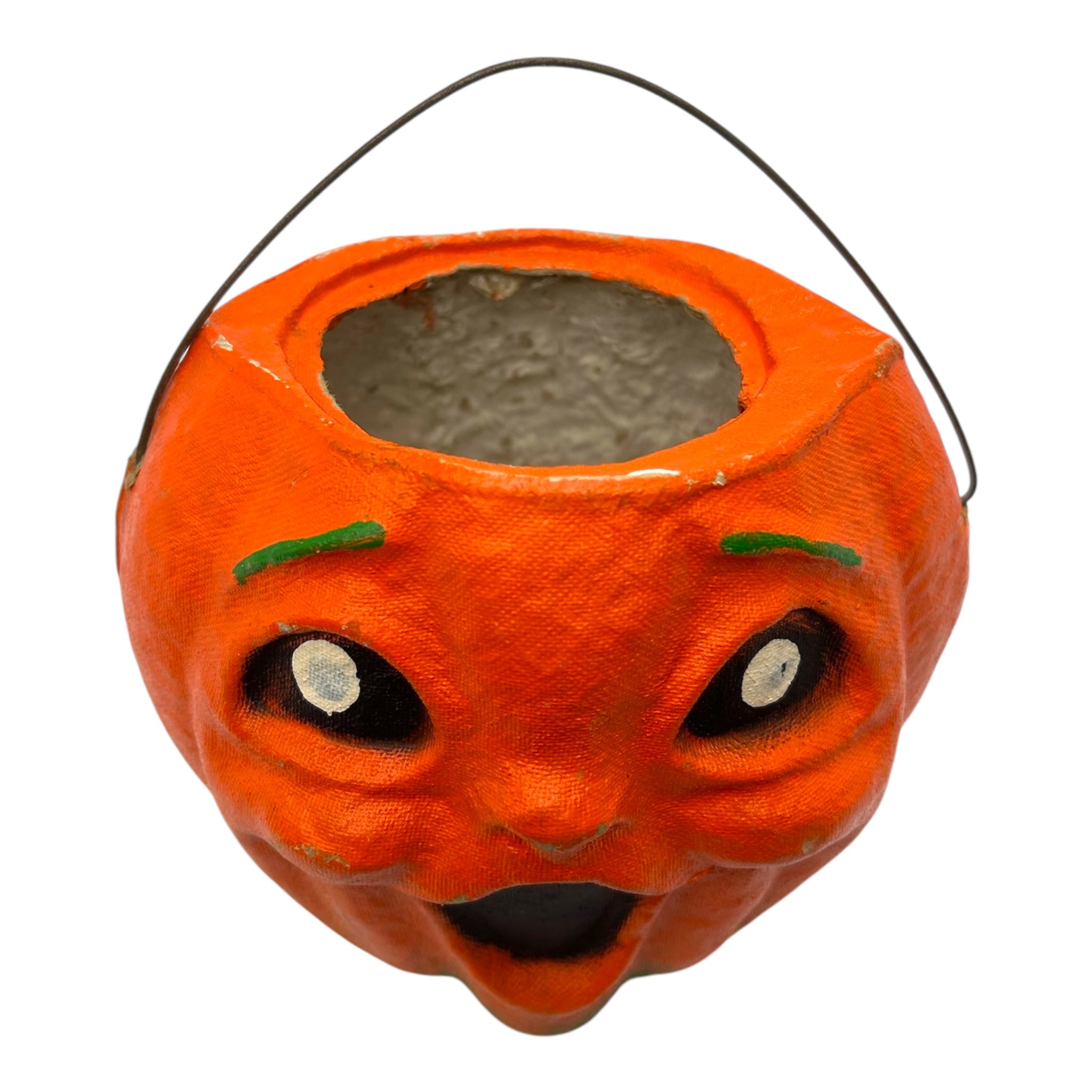 Vintage Halloween Paper Mache JOL Candy Container 1950s | Eerie Emporium