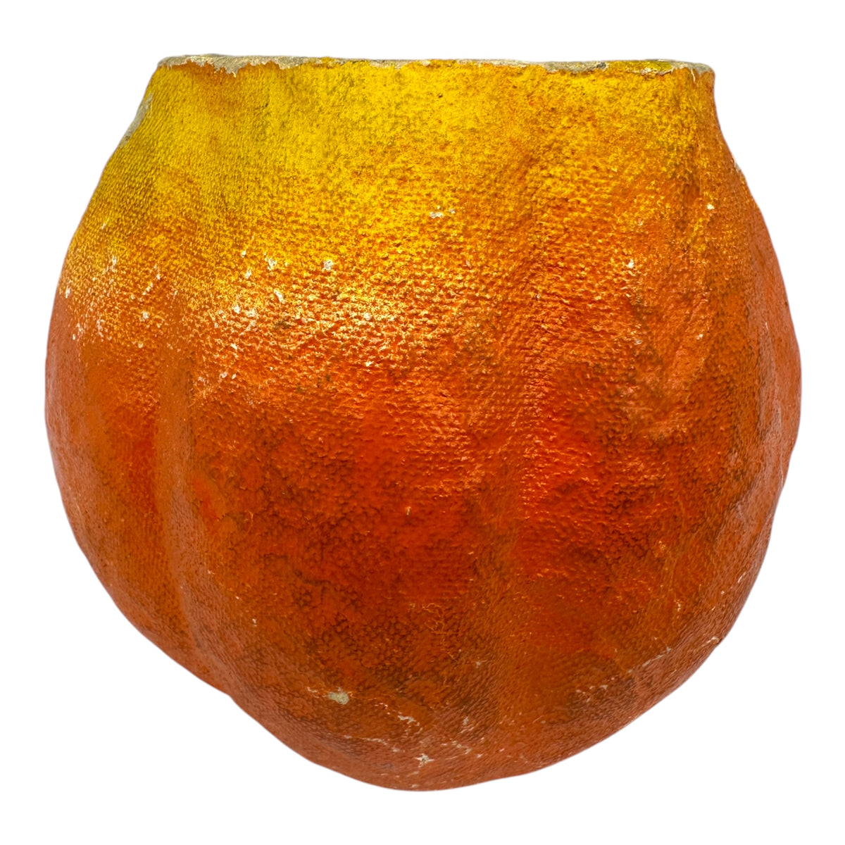 Vintage Halloween Paper Mache Pulp Pumpkin JOL | Eerie Emporium