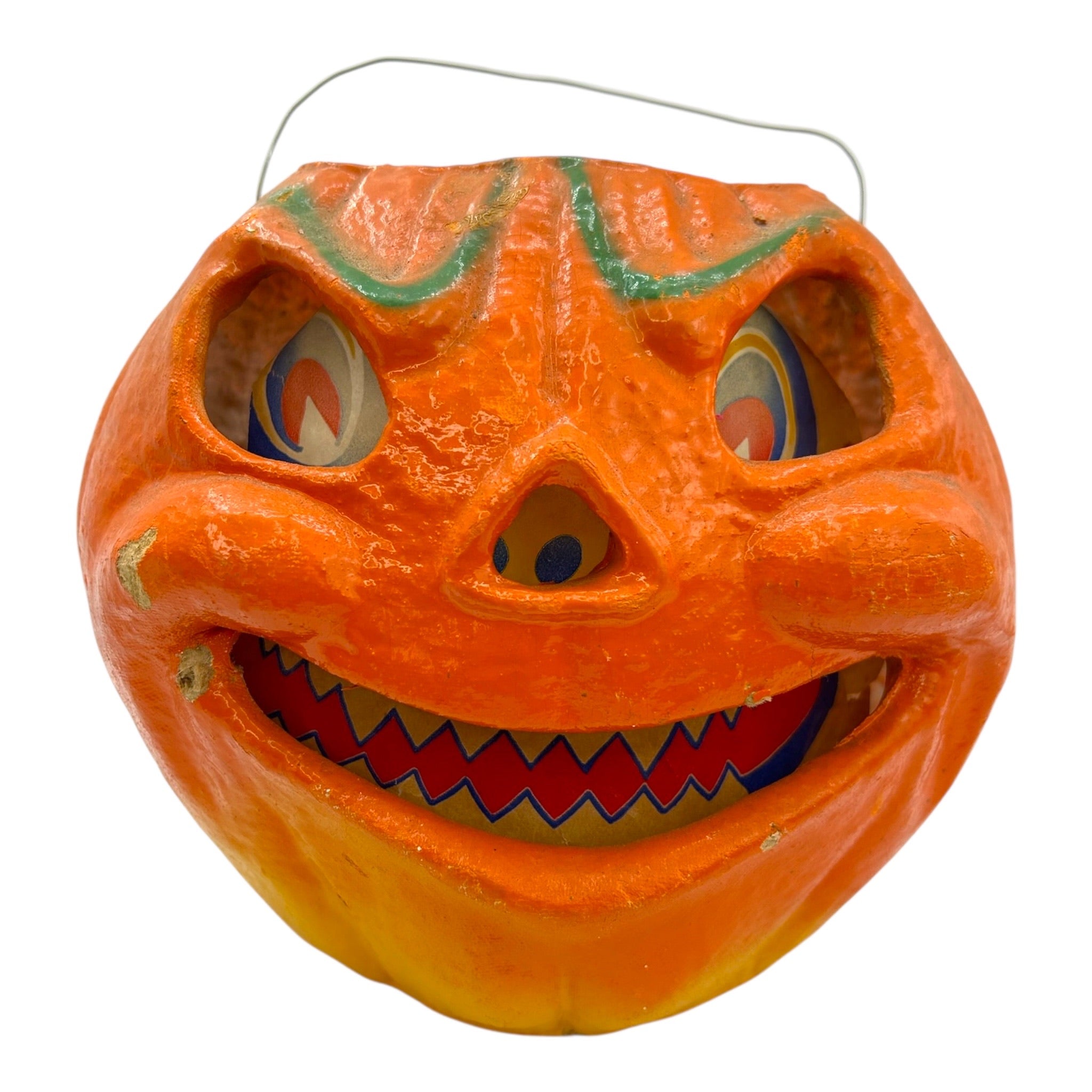 Vintage Halloween Large Pulp Jack O' Lantern 1940s USA | Eerie Emporium