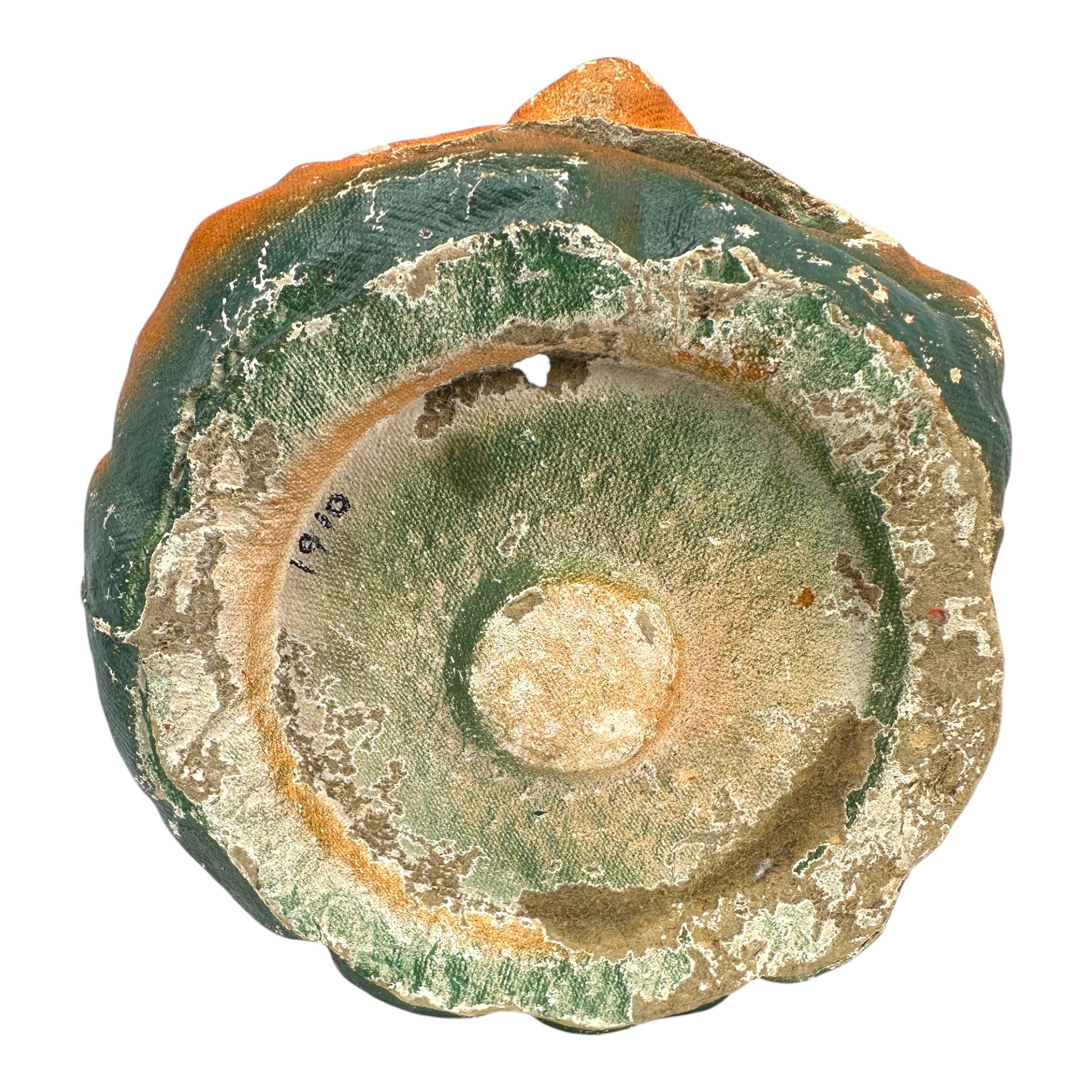 Vintage Halloween Paper Mache Pulp Smiling Face JOL | Eerie Emporium