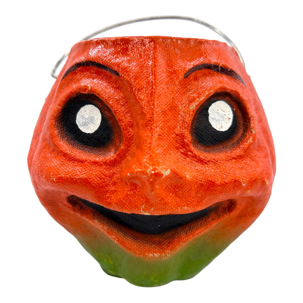 Vintage Halloween Paper Mache JOL Candy Container | Eerie Emporium