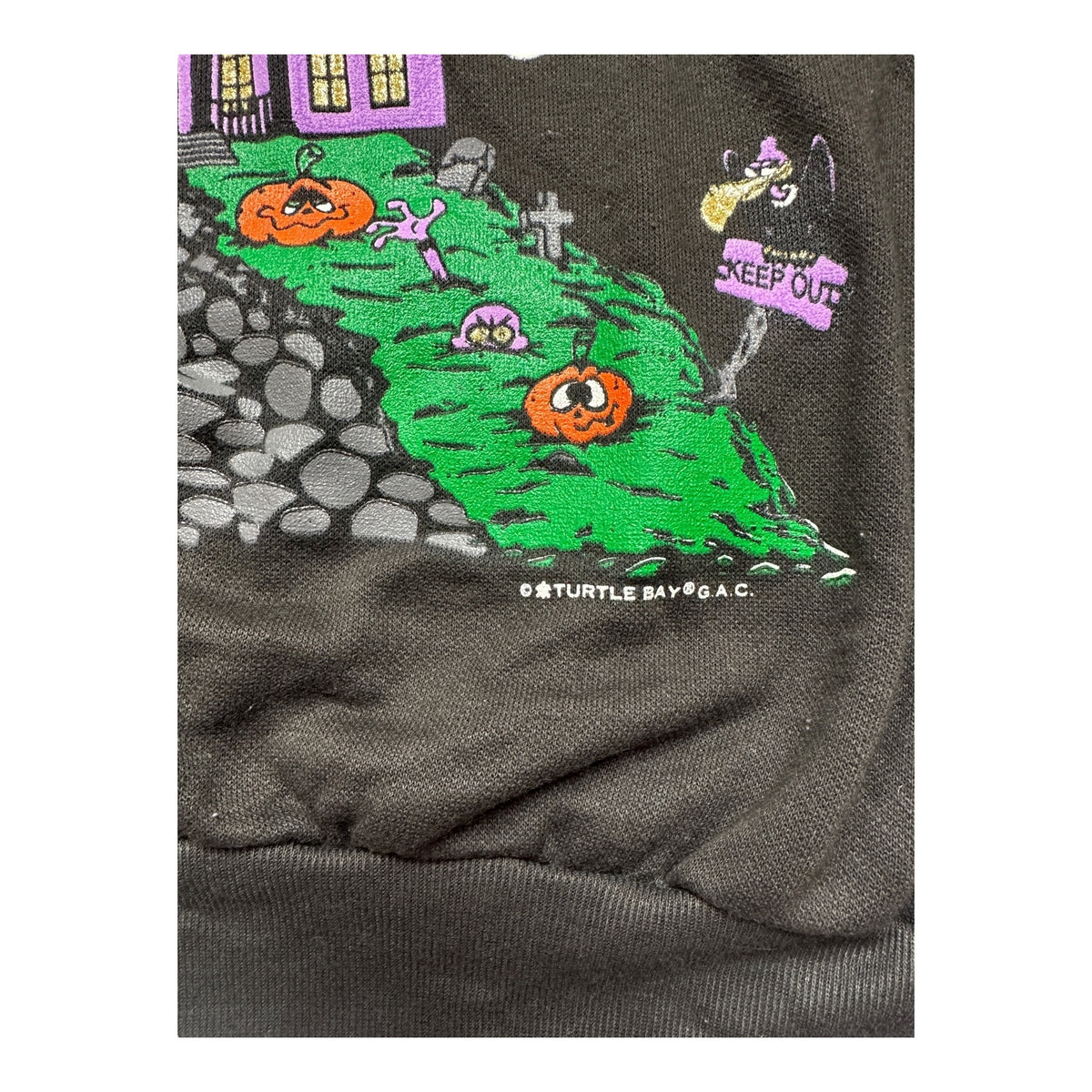 Vintage Halloween Haunted House + Ghosts Crewneck 90s | Eerie Emporium
