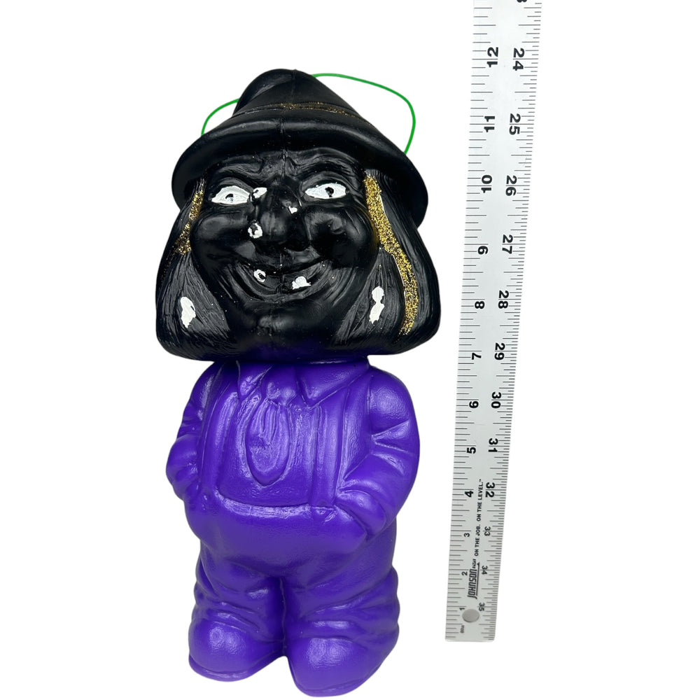 Vintage Halloween Witch Blow Mold Candy Bucket 1990s | Eerie Emporium