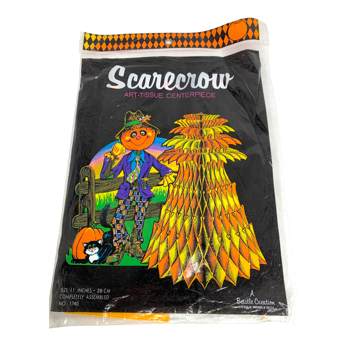 Vintage Halloween Beistle Scarecrow Centerpiece | Eerie Emporium
