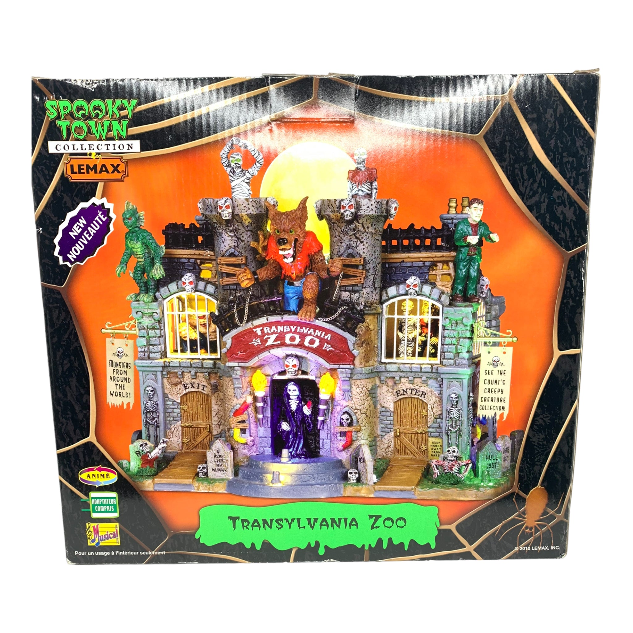 Transylvania Zoo 05041 | Retired Lemax Spooky Town | Eerie Emporium