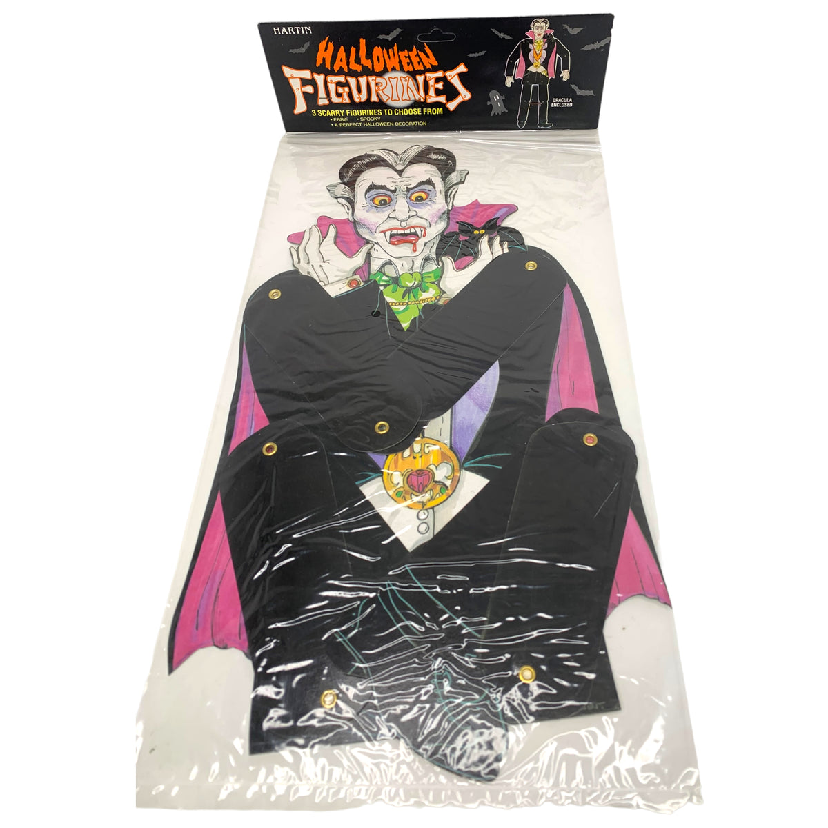 Vintage Halloween Jointed Vampire Die Cut in Package | Eerie Emporium
