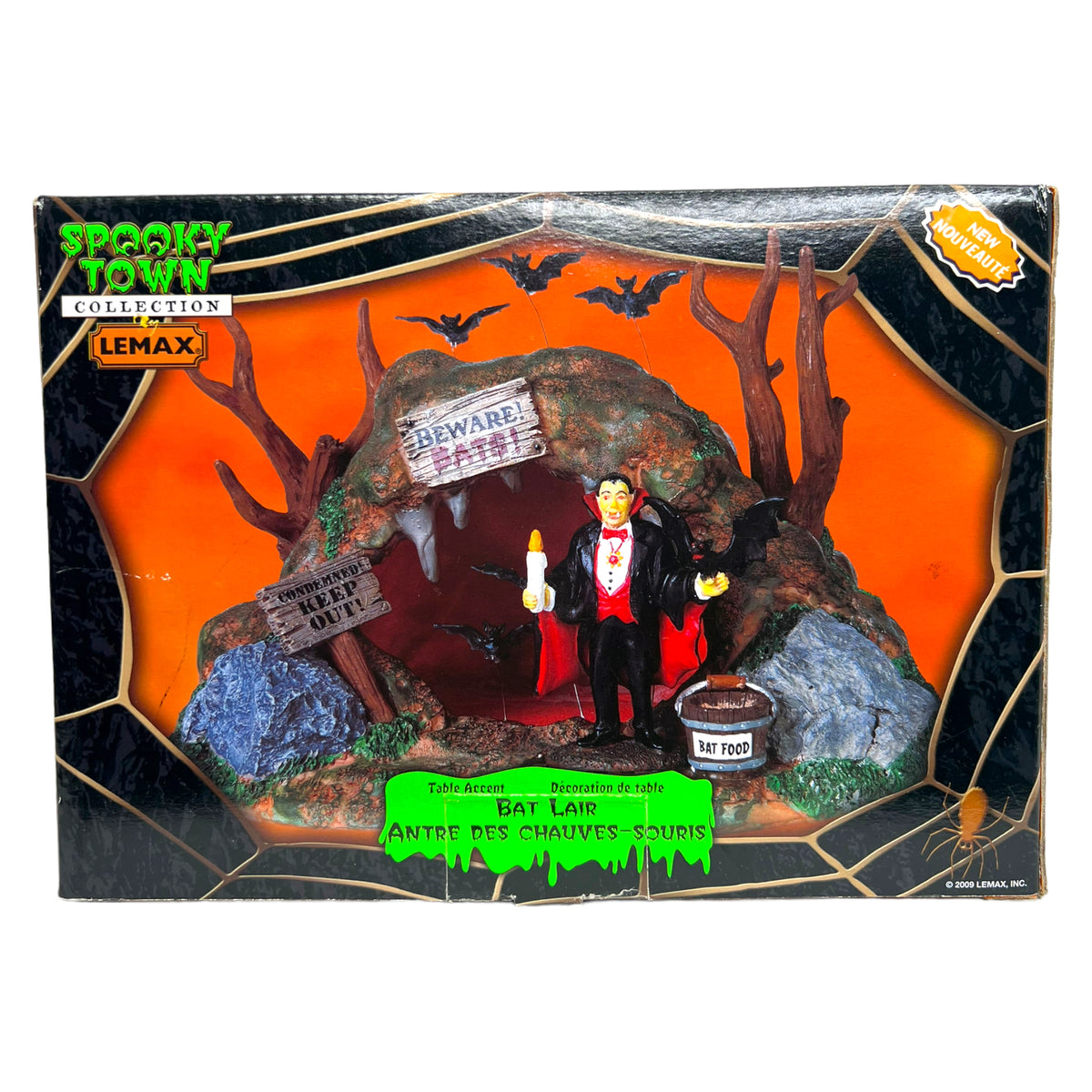 Bat Lair #93724 | Retired Lemax Spooky Town | Eerie Emporium
